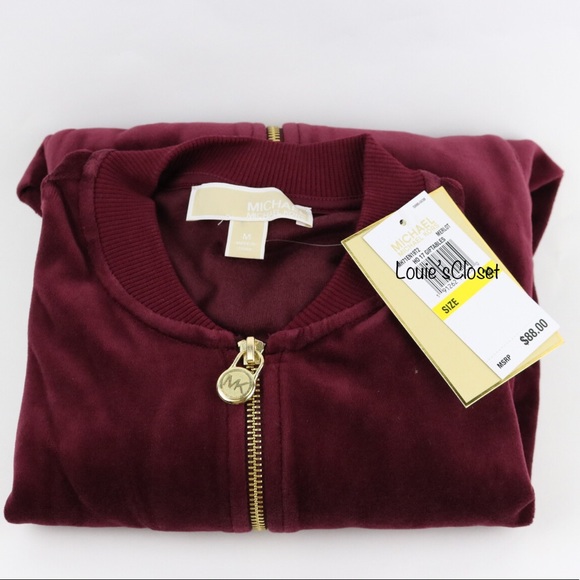 MICHAEL Michael Kors | Jackets & Coats | Michael Kors Velour Bomber ...